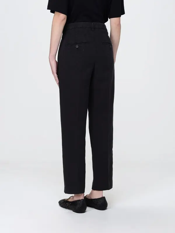DONDUP Cotton Blend Cropped Fit Trousers