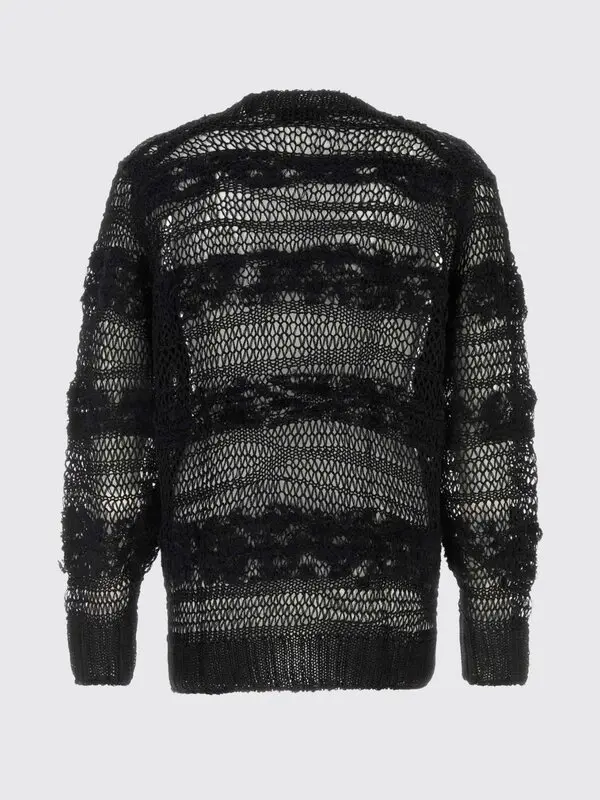 Yohji Yamamoto Cotton And Linen Mesh Pullover