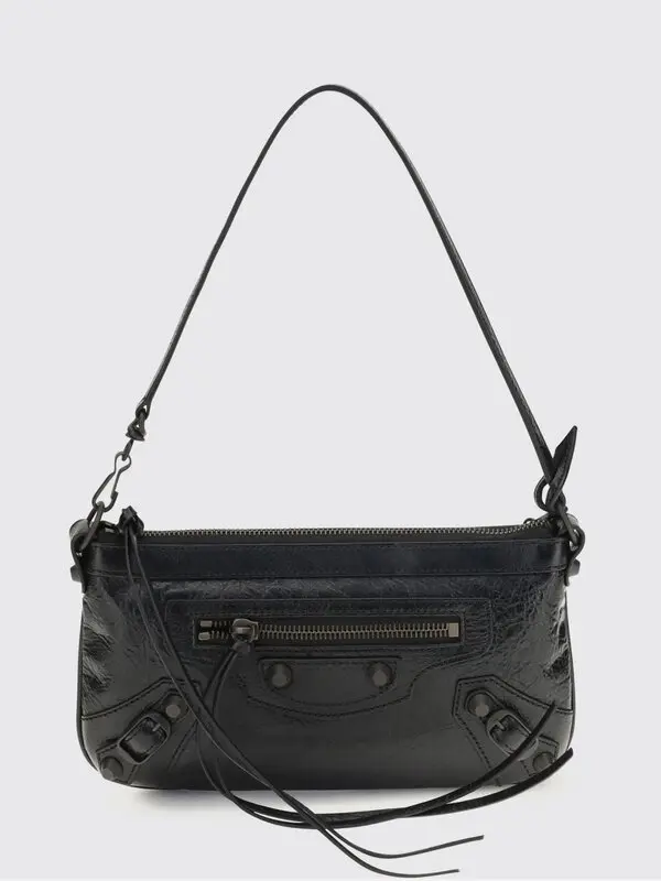 Balenciaga Le City Shoulder Bag In Arena Leather