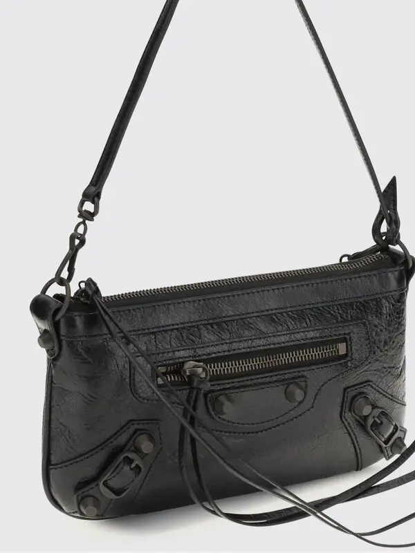Balenciaga Le City Shoulder Bag In Arena Leather