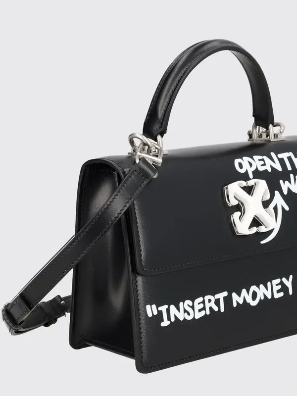 Off-White Jitney 1.4 Handbag In Smooth Leather With Arrow Logo