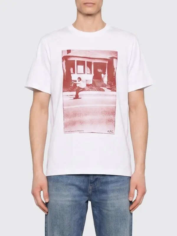 A.p.c. Printed Cotton T-shirt