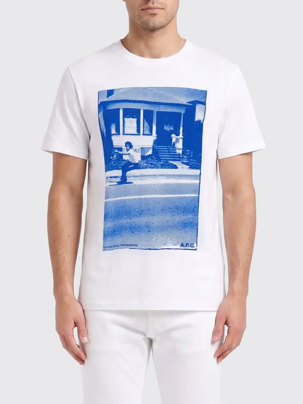 A.p.c. Printed Cotton T-shirt - White