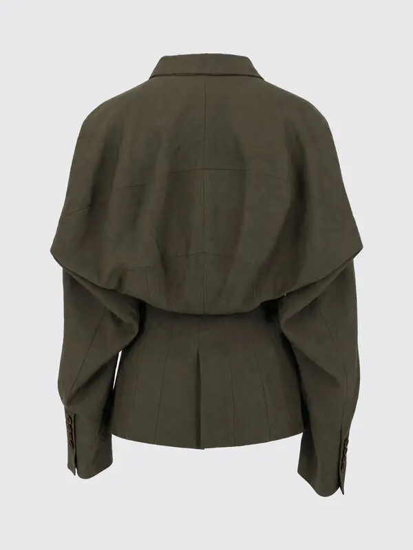 UMA WANG Single-breasted Cropped Blazer With Peak Lapels