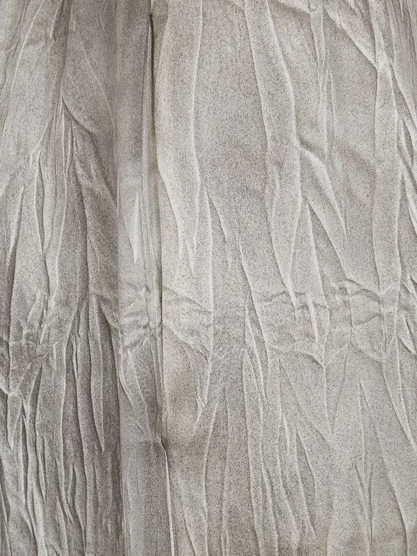 Avant Toi Stretch Silk Palazzo Trousers - Grey