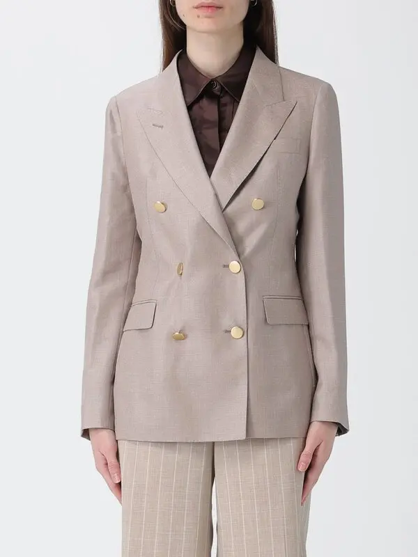 Tagliatore Double-breasted Virgin Wool And Silk Blazer
