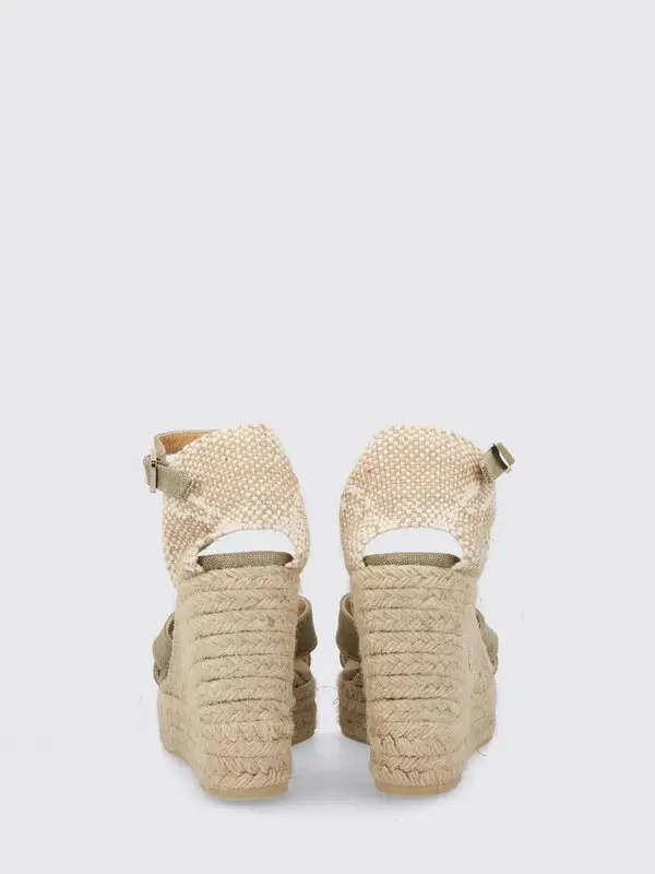 CastaÑer Bruna High Wedge Espadrilles In Cotton Canvas