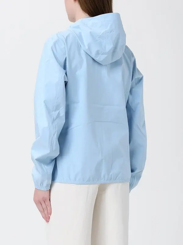 K-WAY Hooded Zip-up Jacket - Gnawed Blue