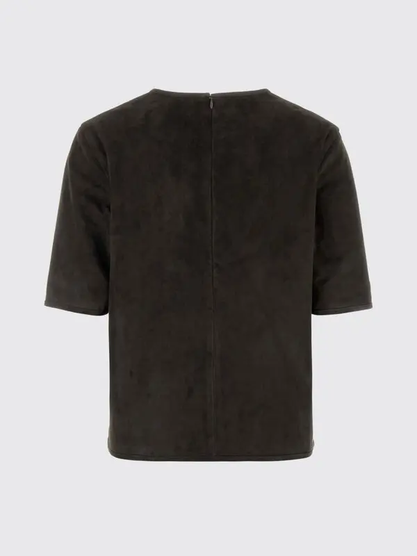 Loulou De Saison Suede Lambskin T-shirt - Brown