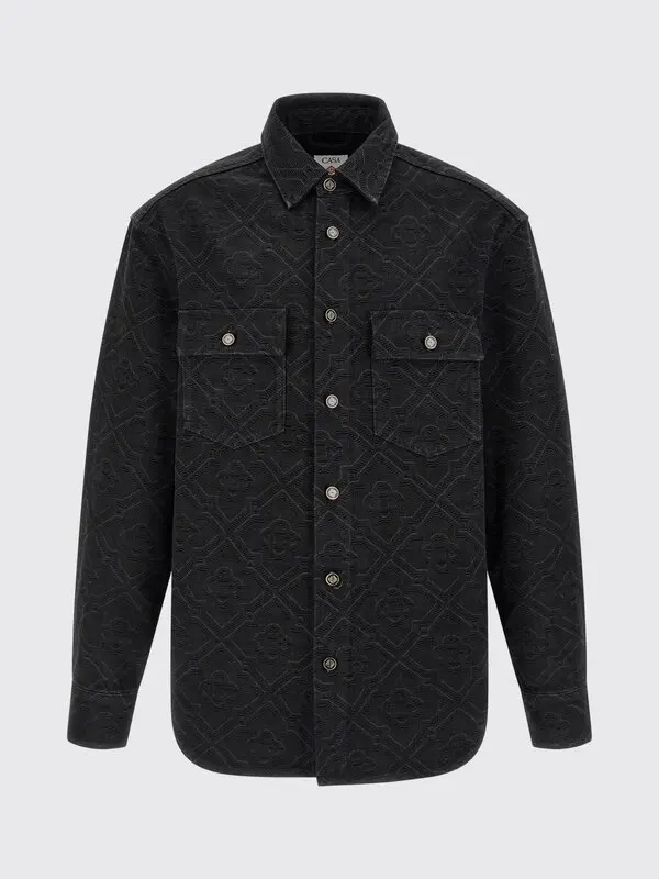 Casablanca Monogram Cotton Denim Shirt