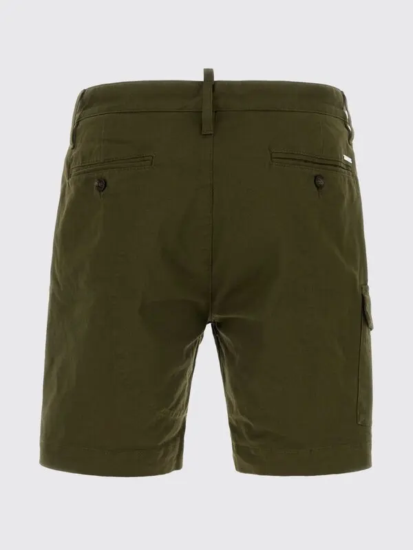 Dsquared2 Cotton Cargo Shorts - Green