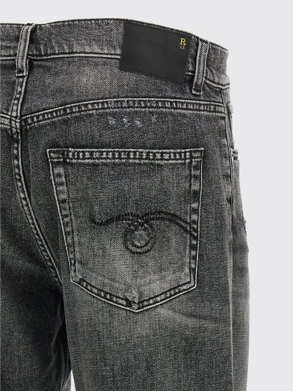 R13 Stretch Denim Boyfriend Jeans
