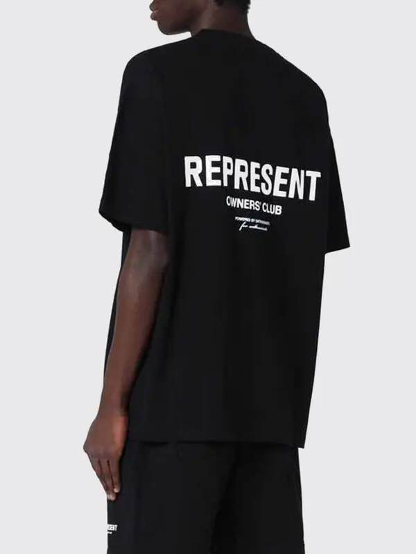REPRESENT Cotton T-shirt With Logo - Black
