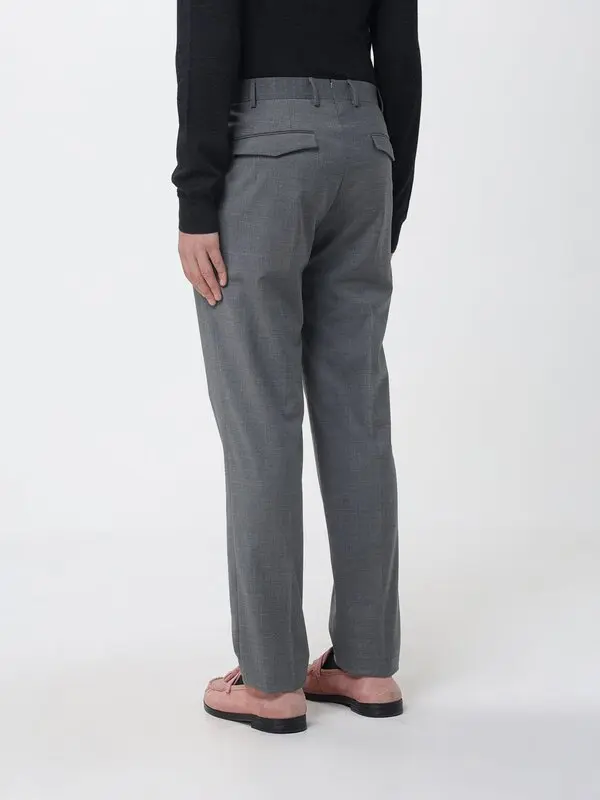 PT TORINO Wool Blend Tailored Trousers - Grey