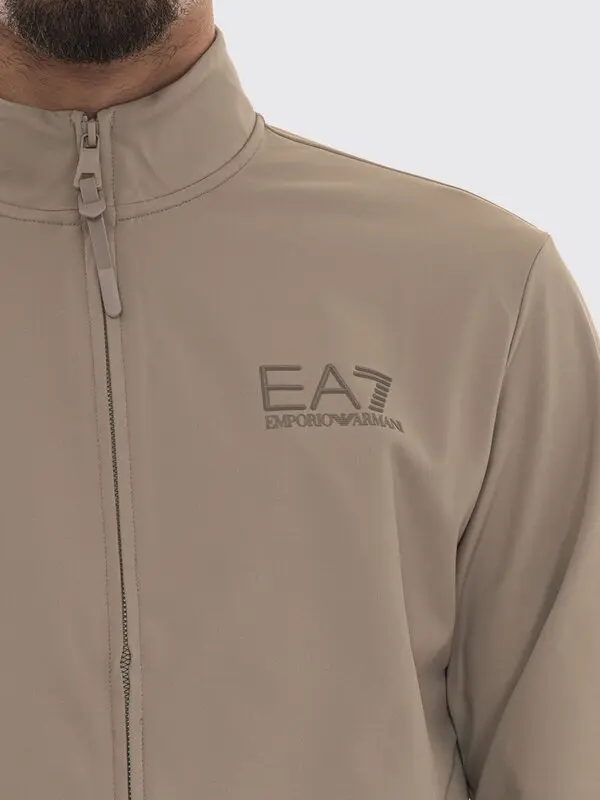 EA7 Zip Cardigan - Beige
