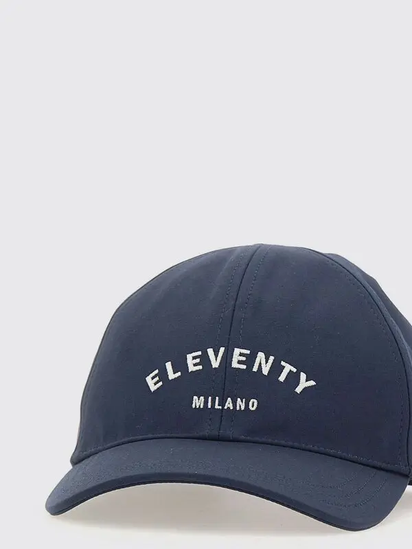 Eleventy Cotton Twill Hat With Embroidered Logo
