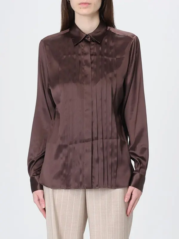 Tagliatore Viscose And Silk Bib Shirt