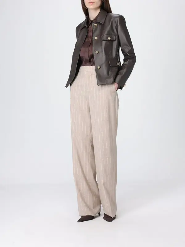 Tagliatore Viscose And Silk Bib Shirt