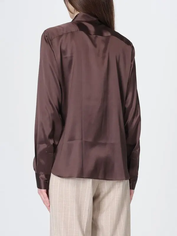 Tagliatore Viscose And Silk Bib Shirt