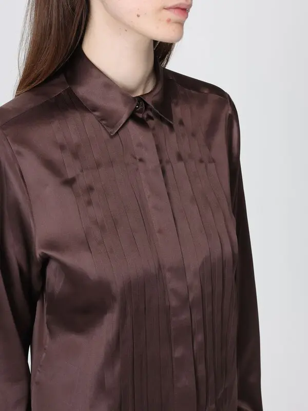 Tagliatore Viscose And Silk Bib Shirt