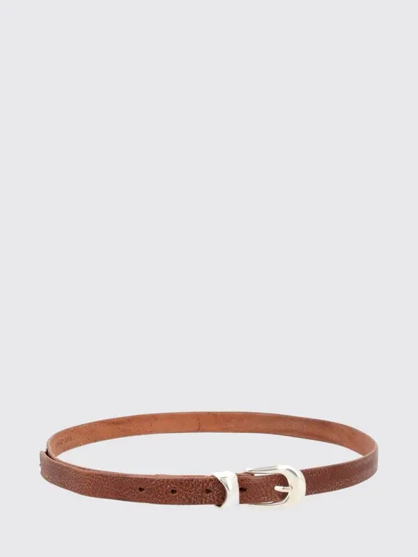 Our Legacy Grained Leather Belt With Pin Buckle