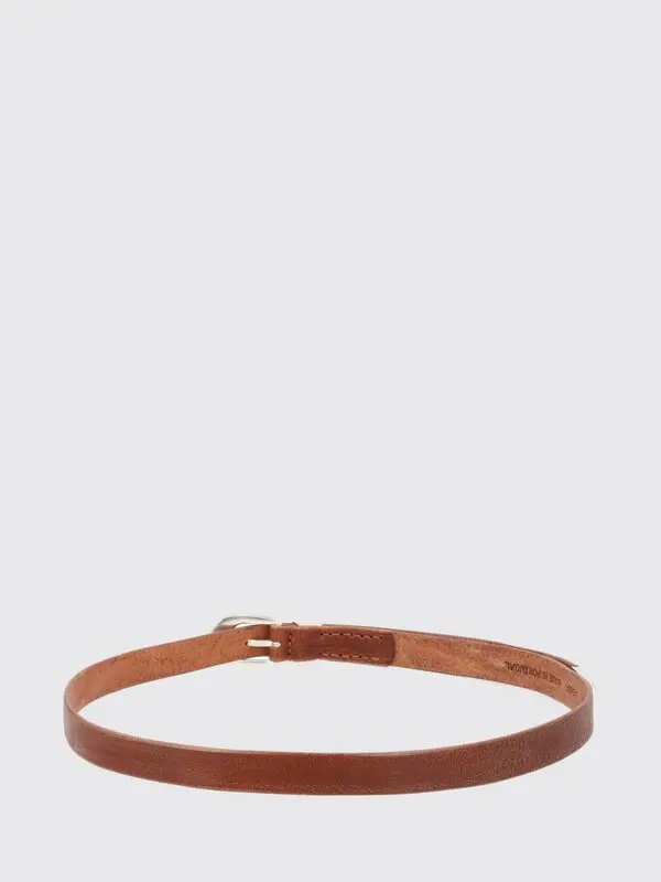 Our Legacy Grained Leather Belt With Pin Buckle