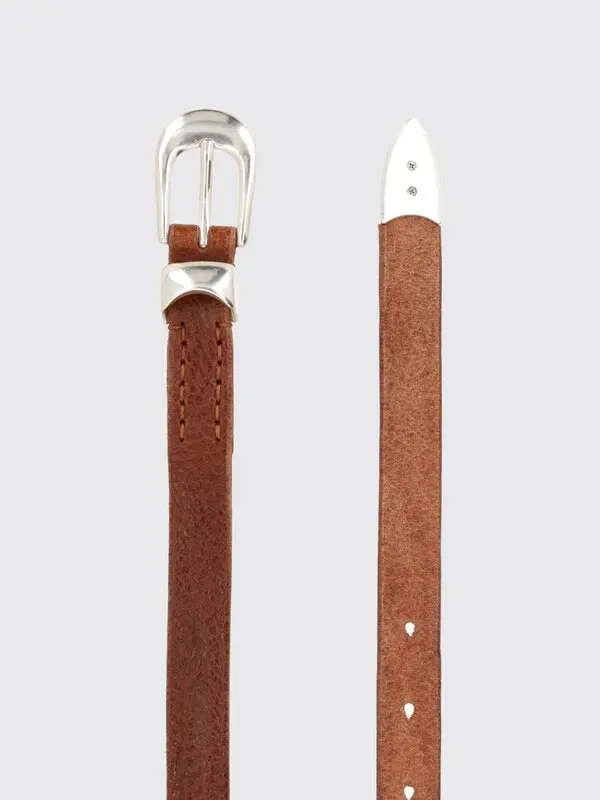 Our Legacy Grained Leather Belt With Pin Buckle