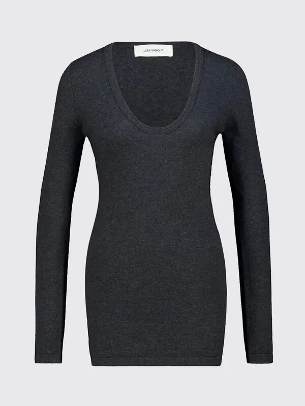 LISA YANG Long Sleeve V-neck Jumper