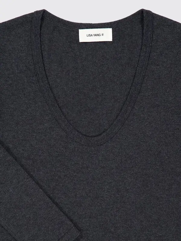 LISA YANG Long Sleeve V-neck Jumper