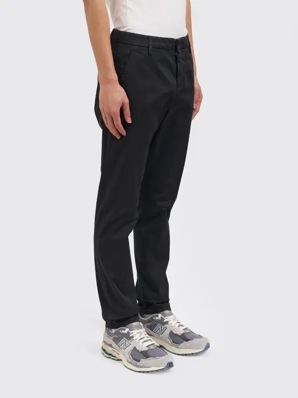 DONDUP Stretch Cotton Chino Trousers - Black
