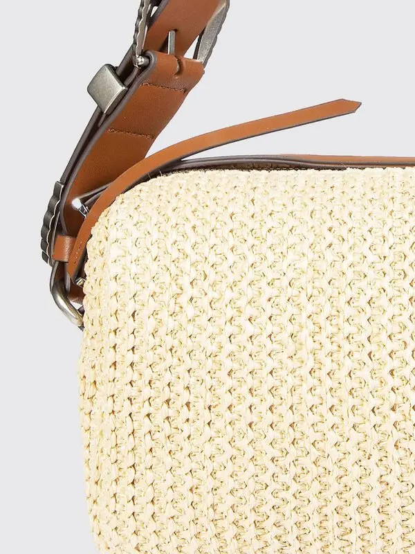 Pinko Crochet Raffia Bag
