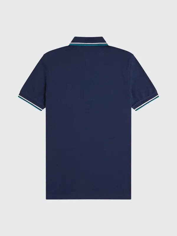 Fred Perry Cotton Polo Shirt With Logo - Blue