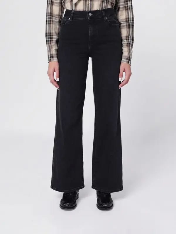 FRAME Flared Cotton Jeans