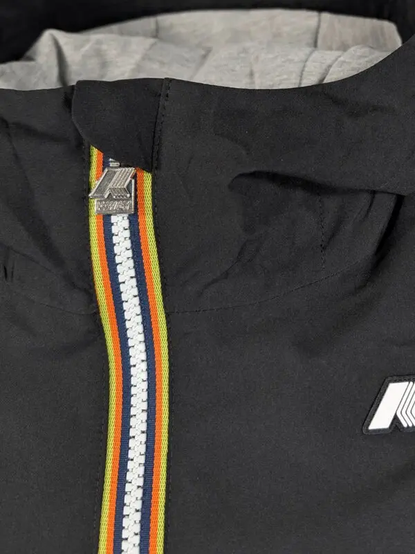 K-WAY Zip-up Hooded Anorak Jacket - Black