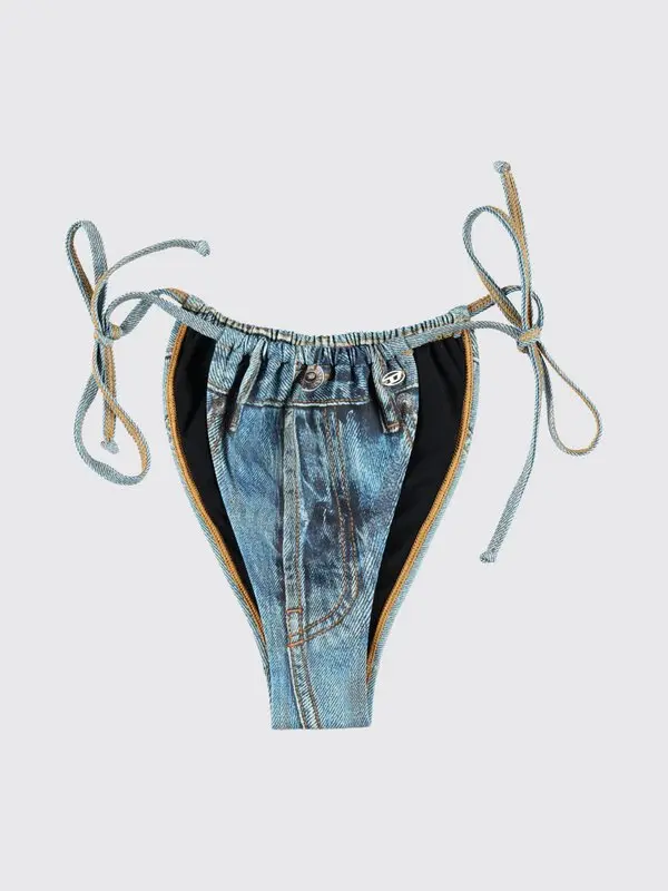 DIESEL® Jodie-dnm Printed Polyester Bikini Briefs