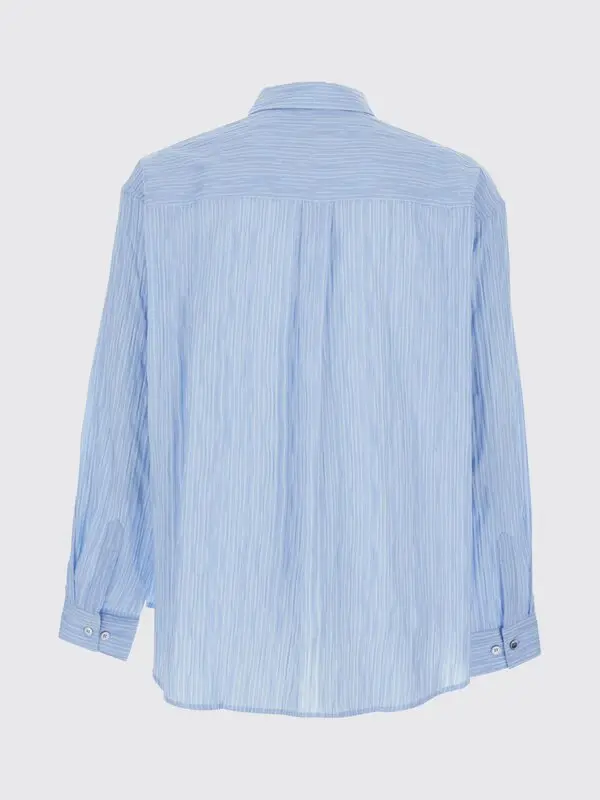 COOR Pleated Cotton Blend Shirt