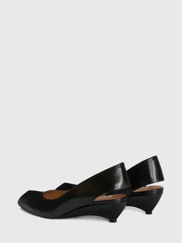 JIL SANDER Smooth Bovine Leather Slingback Pumps