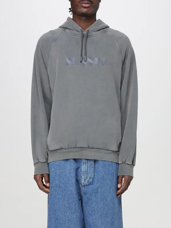 Sunnei Textured Logo Hoodie