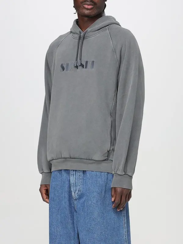 Sunnei Textured Logo Hoodie
