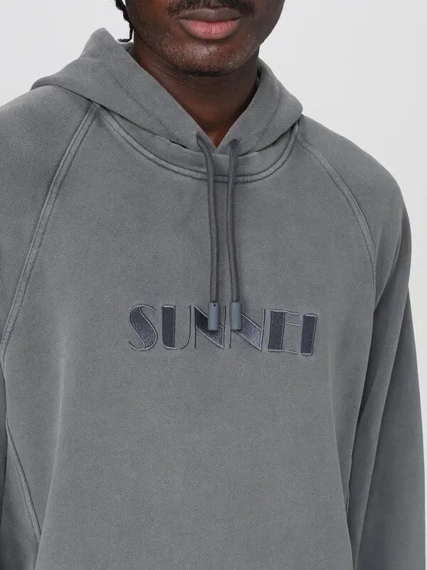 Sunnei Textured Logo Hoodie