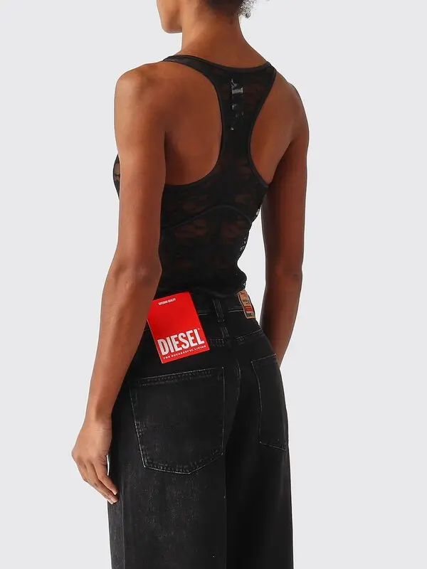 DIESEL® Lace Corset Bodysuit - Black