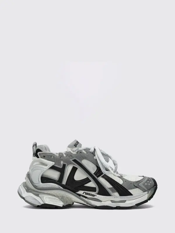 Balenciaga Runner Low-top Sneakers In Mesh With Distressed Effect