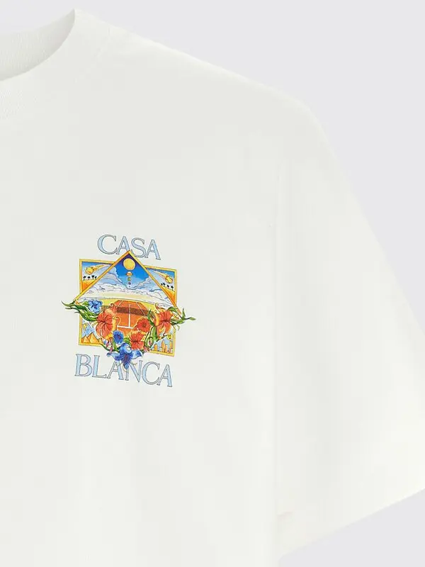 Casablanca Organic Cotton T-shirt With Logo