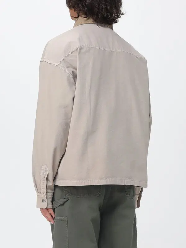 Carhartt Work In Progress Boxy Cotton Canvas Overshirt - Beige