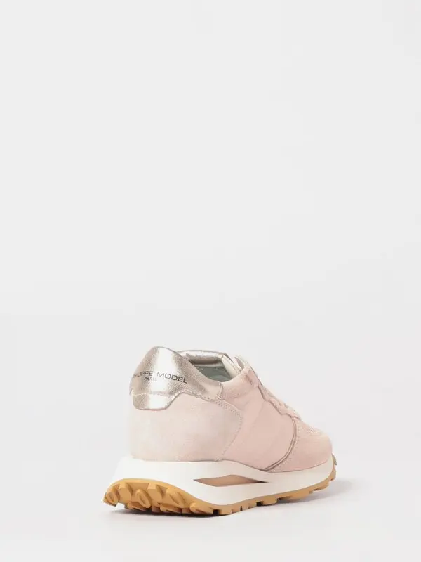 Philippe Model Tropez Haute Suede Sneakers - Nude