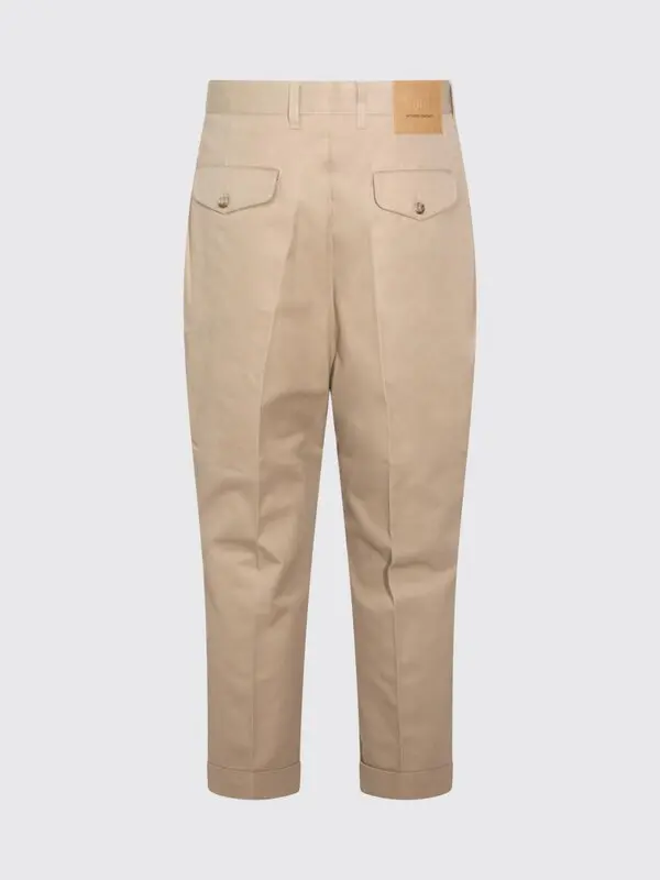 AMI Paris Cotton Chino Trousers - Beige