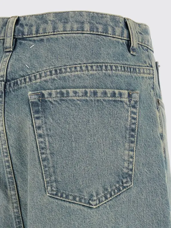 MAISON MARGIELA Wide Leg Cotton Jeans