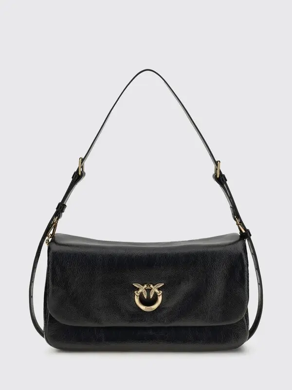Pinko Love Bag Click Soft Leather Crossbody Bag