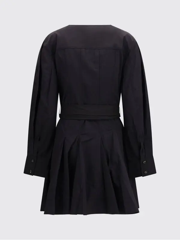 GANNI Stretch Cotton Chemisier Dress