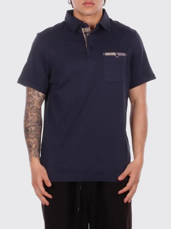 Barbour Cotton Polo Shirt - Blue